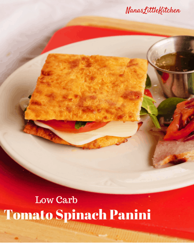 Tomato & Spinach Panini (Low Carb, S) - Nana's Little Kitchen