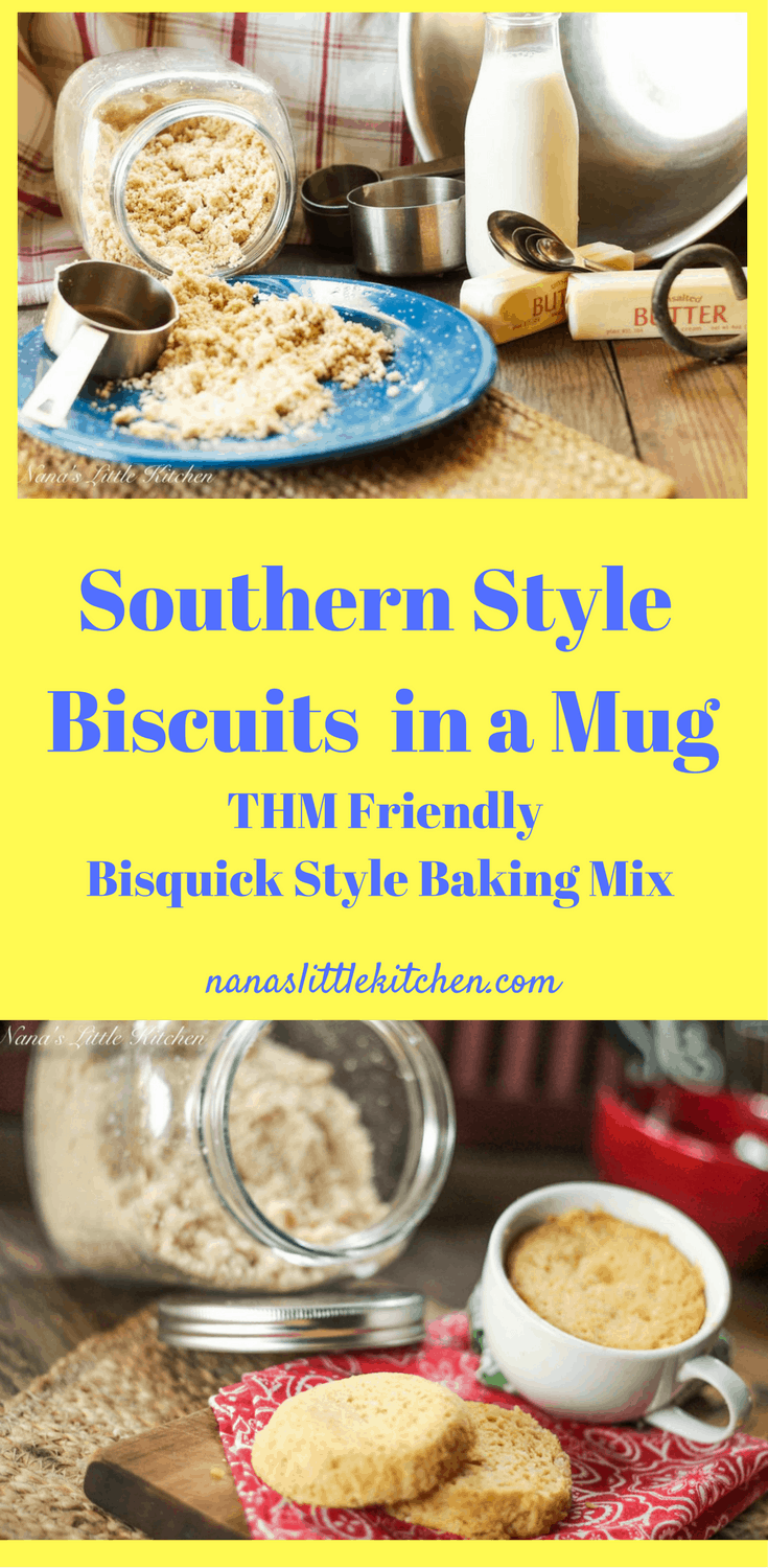 Southern Style Biscuit in a Mug Using Biscuit Mix