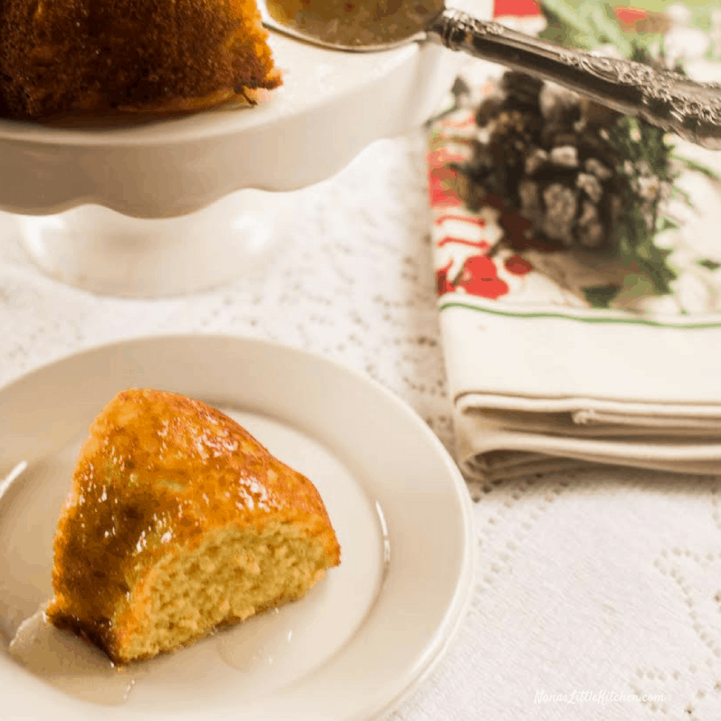 Sugar Free Buttered Rum Cake - Nana's Little Kitchen