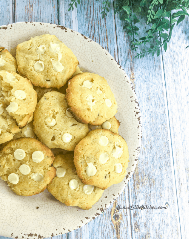 Sugar Free White Chocolate Chip Cookies - Nana's Little Kitchen